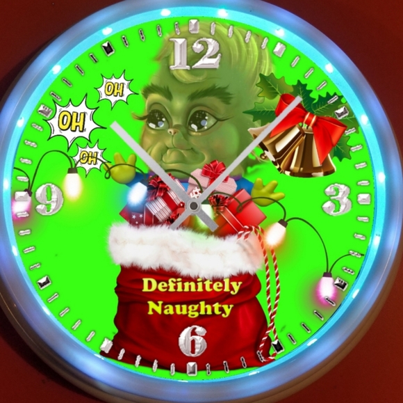 unkno | Wall Decor | Grinch Crazy Baby Clock | Poshmark